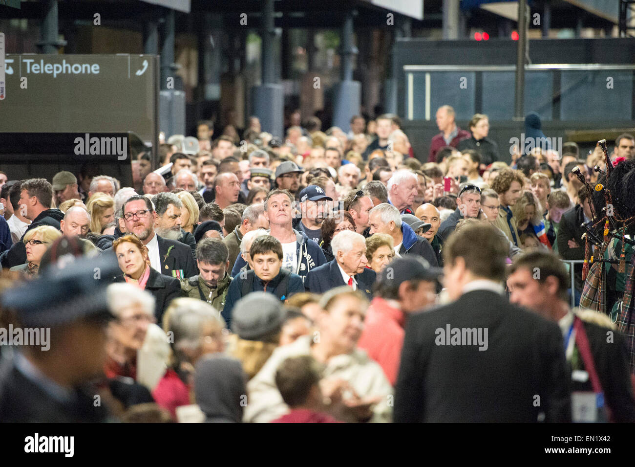 SYDNEY, AUSTRALIA - APRIL 25: Veterans and family members attended the ...