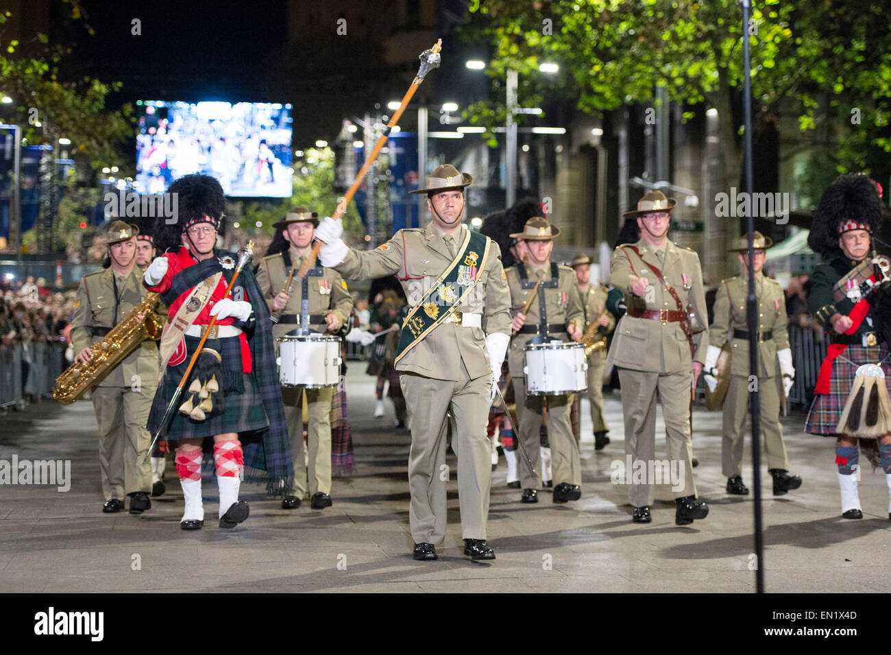 SYDNEY, AUSTRALIA - APRIL 25: Veterans and family members attended the ...