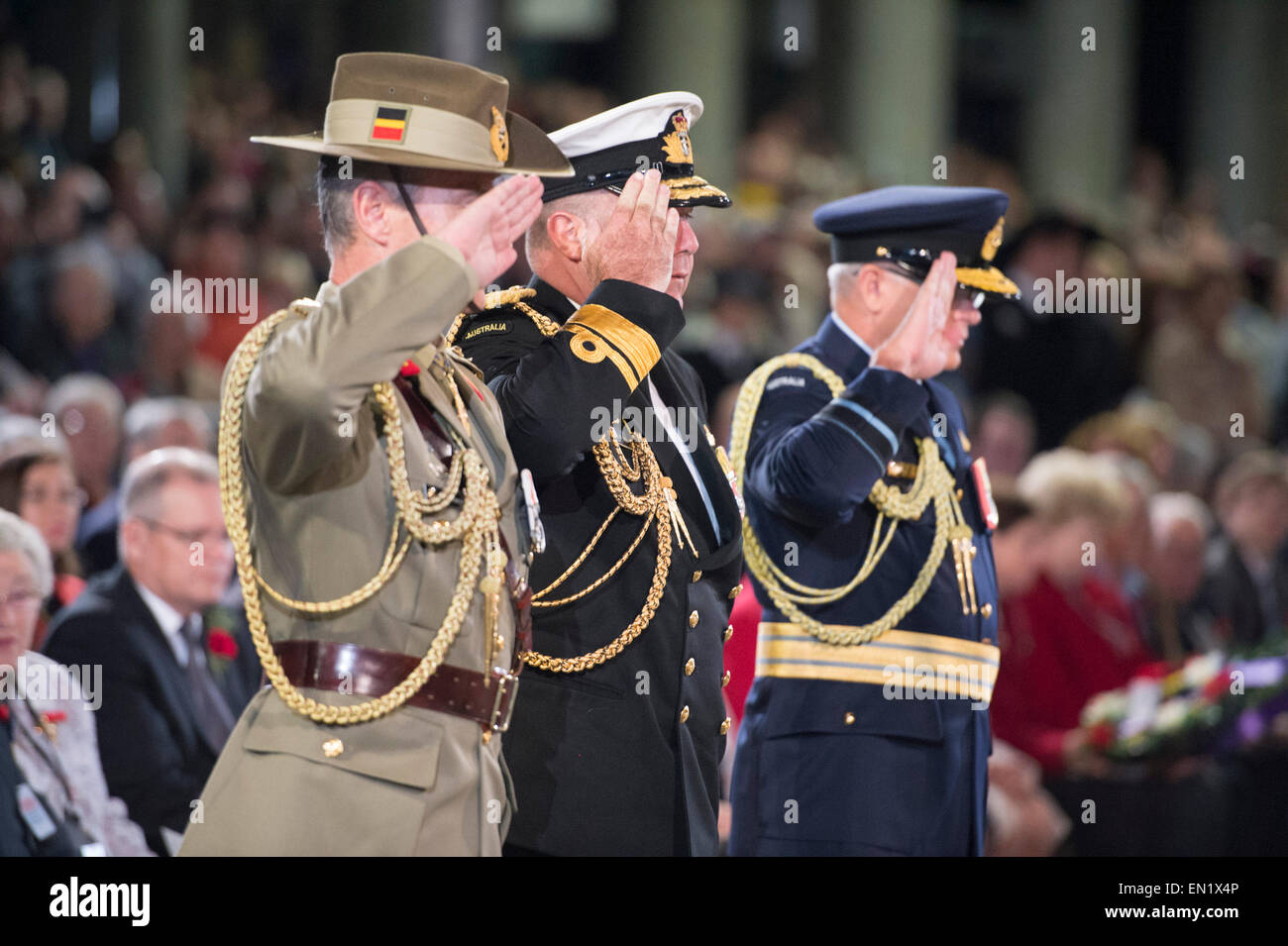 SYDNEY, AUSTRALIA - APRIL 25: Veterans and family members attended the ...