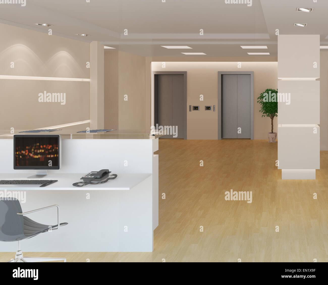 Lift lobby office building hi-res stock photography and images - Alamy