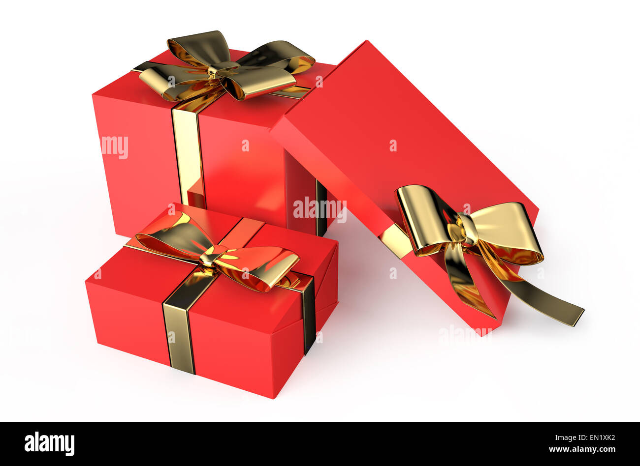 Red bow packing gifts hi-res stock photography and images - Alamy