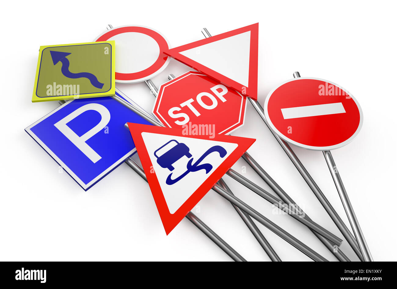 Traffic signs drawing hi-res stock photography and images - Alamy