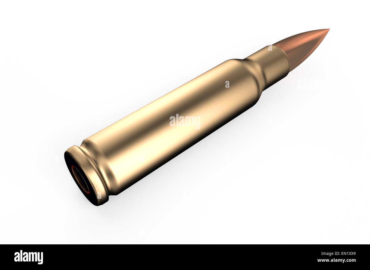 bullet isolated on white background Stock Photo - Alamy