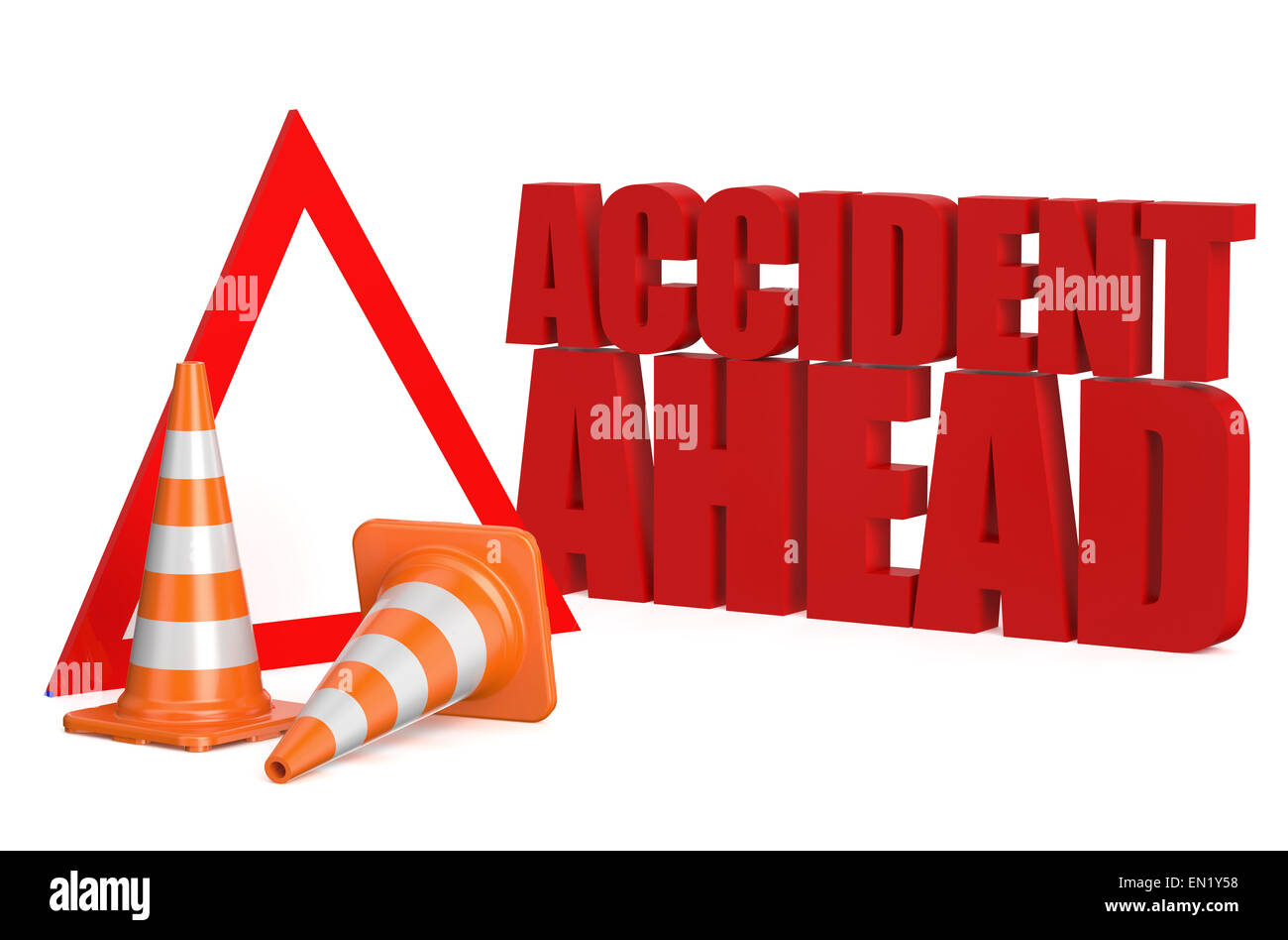 accident ahead concept isolated on white background Stock Photo - Alamy accident ahead concept isolated on white background Stock Photo - Alamy