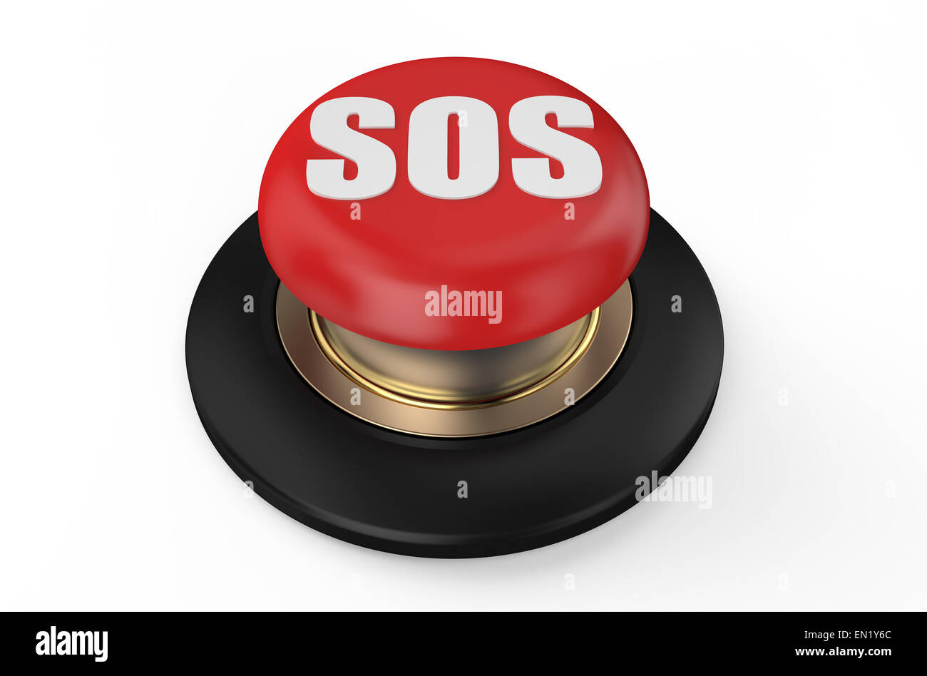 Red help button isolated on white background Stock Photo - Alamy