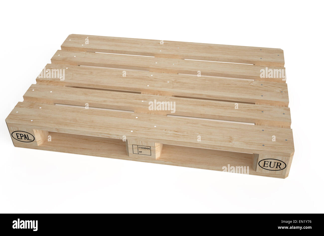 Shipping pallet isolated on white background Stock Photo - Alamy