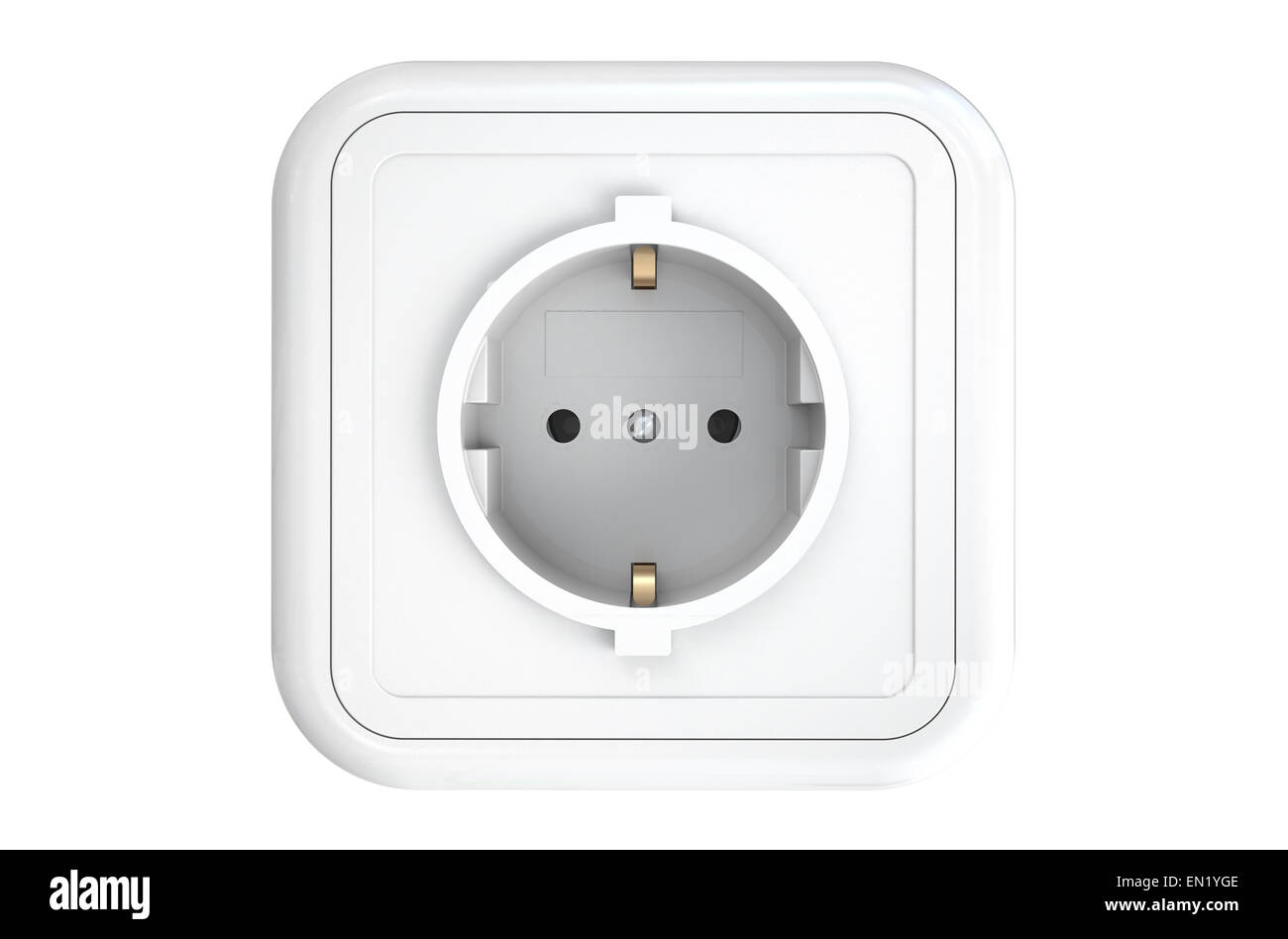 electrical socket isolated on white background Stock Photo - Alamy
