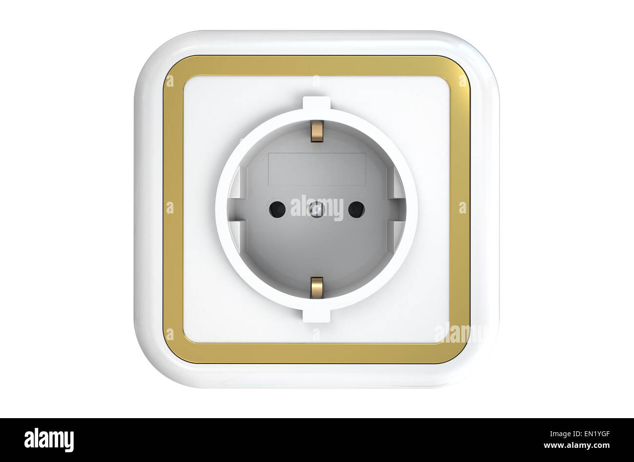electrical outlet isolated on white background Stock Photo - Alamy