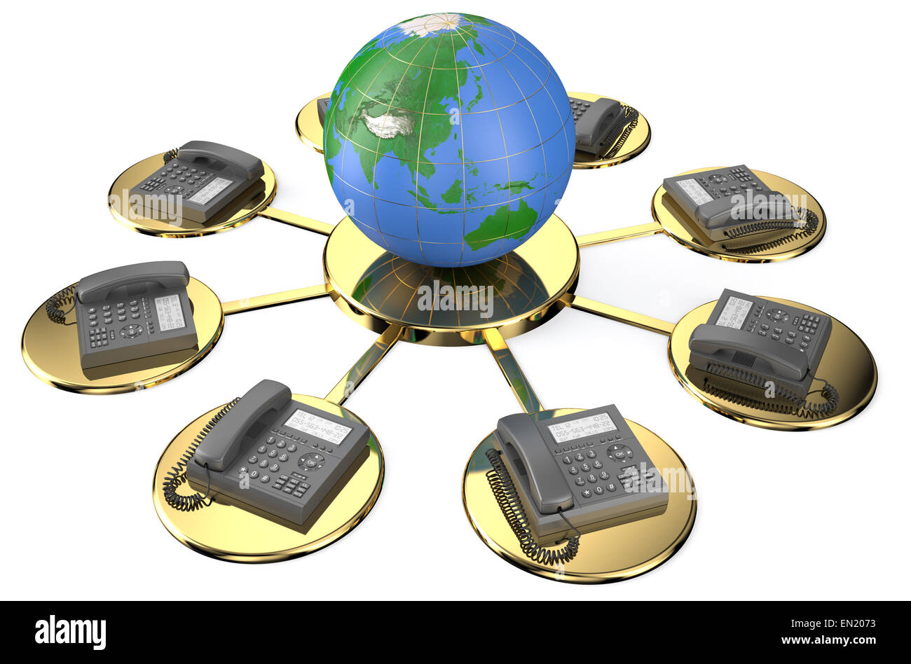 global communication concept, isolated on white background Stock Photo ...