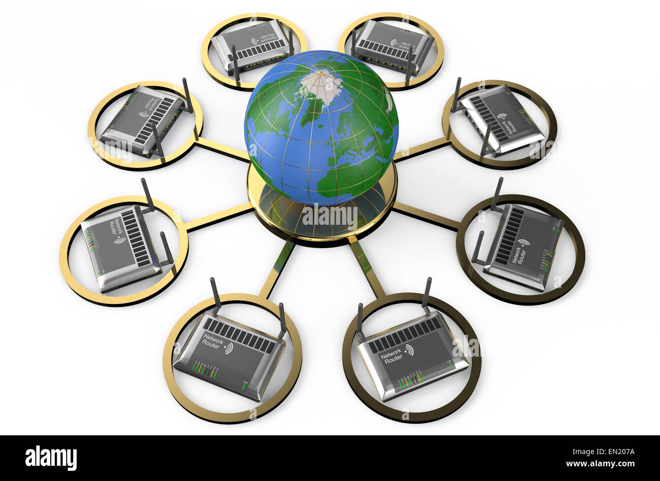 communication and internet concept isolated on white background Stock ...