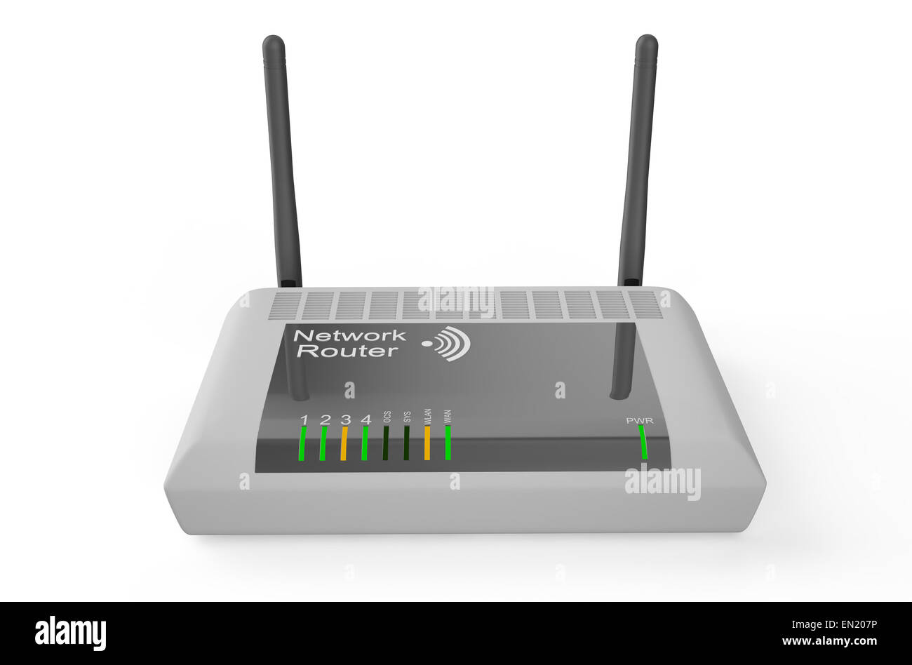 wireless router isolated on white background Stock Photo - Alamy