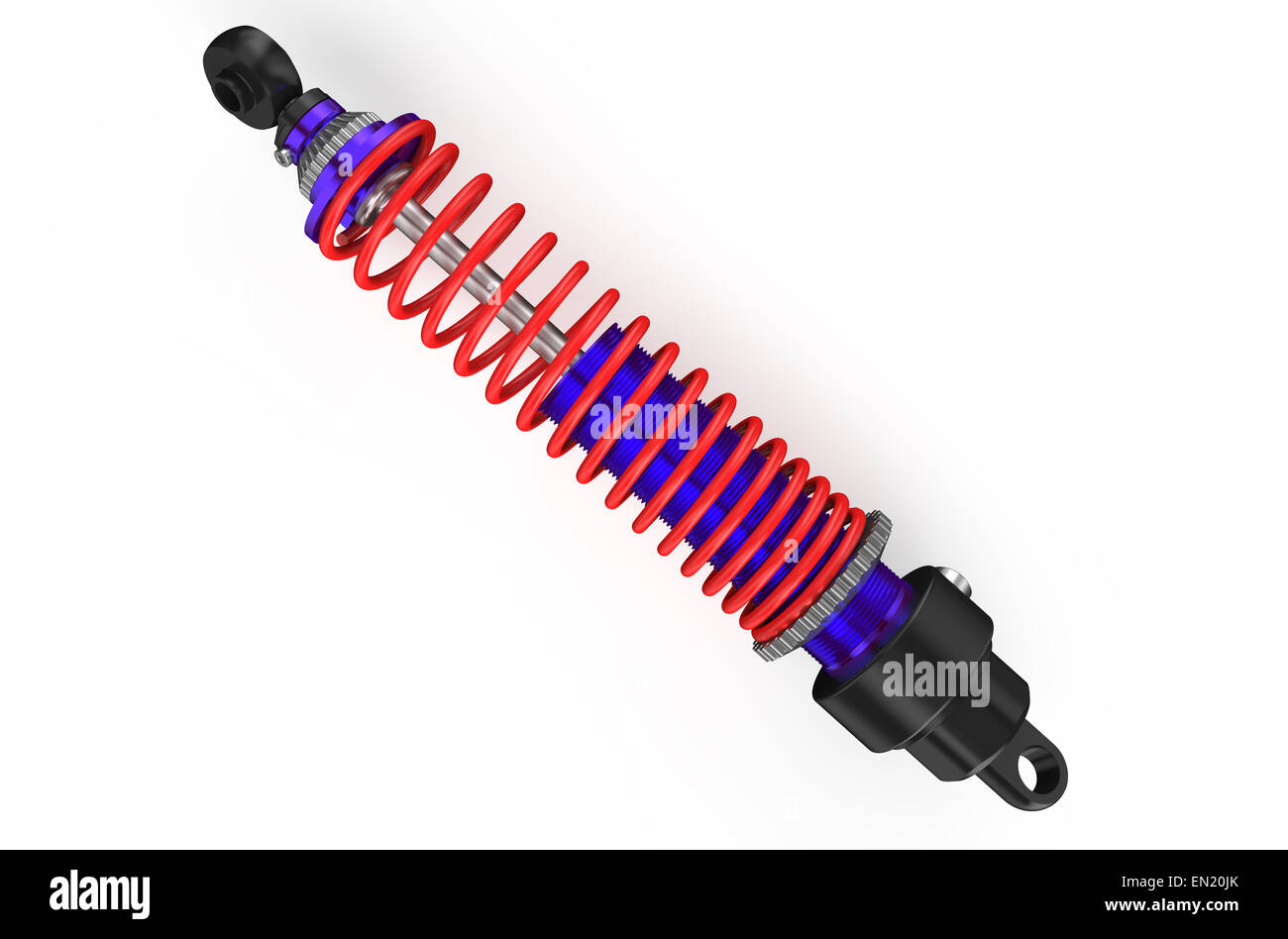 shiny shock absorber isolated on white background Stock Photo - Alamy