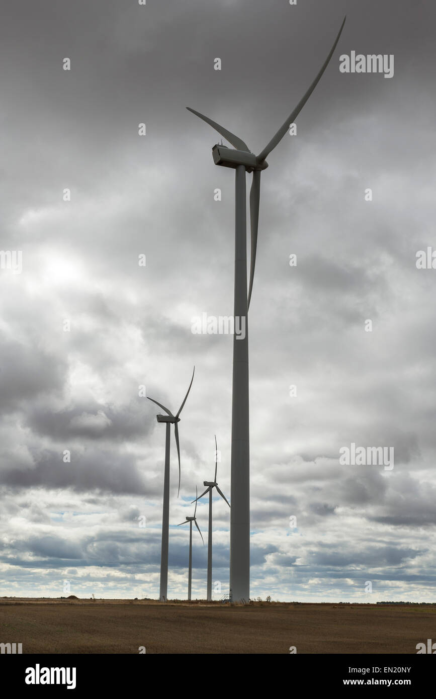 Wind turbine farm Stock Photo - Alamy