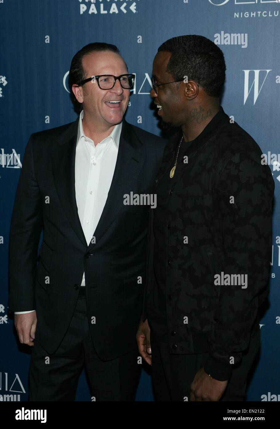 Las Vegas, NV, USA. 25th Apr, 2015. Neil Moffitt, Diddy at arrivals for ...