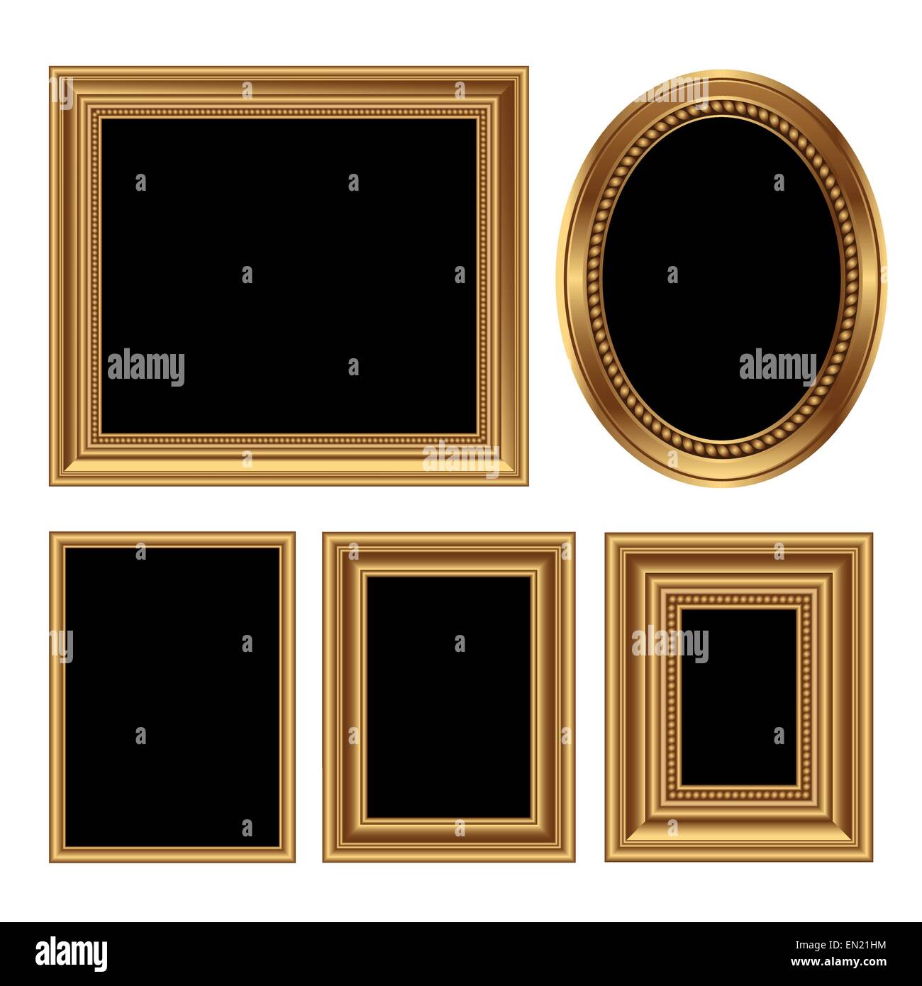 Gold ornate frames Stock Vector Images - Alamy