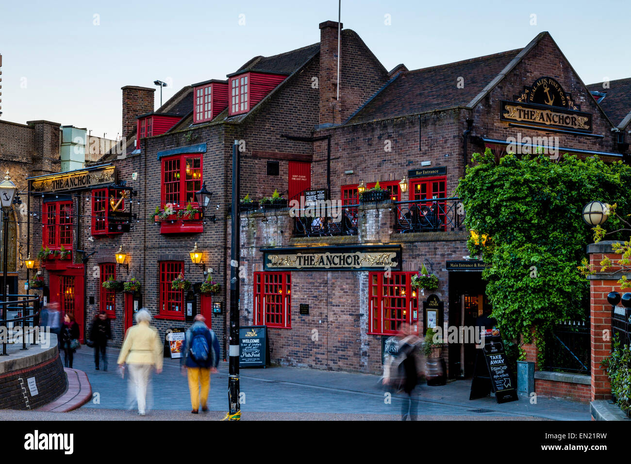 The Anchor-Riverside Pub, London, England Stock Photo - Alamy