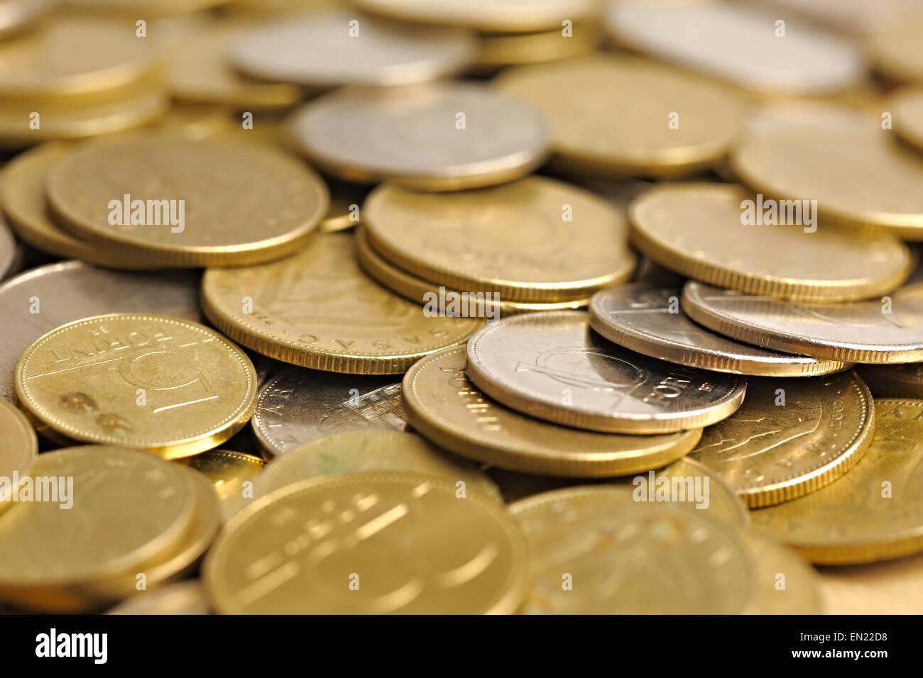 Many coins hi-res stock photography and images - Alamy