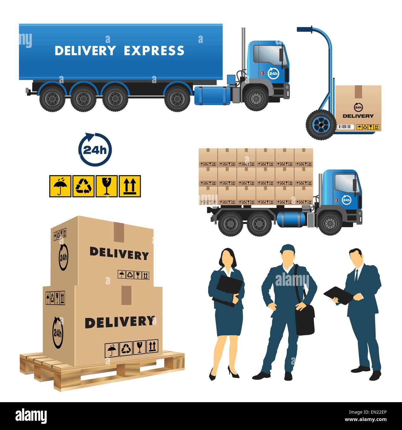 Delivery shipment Stock Vector Images - Alamy