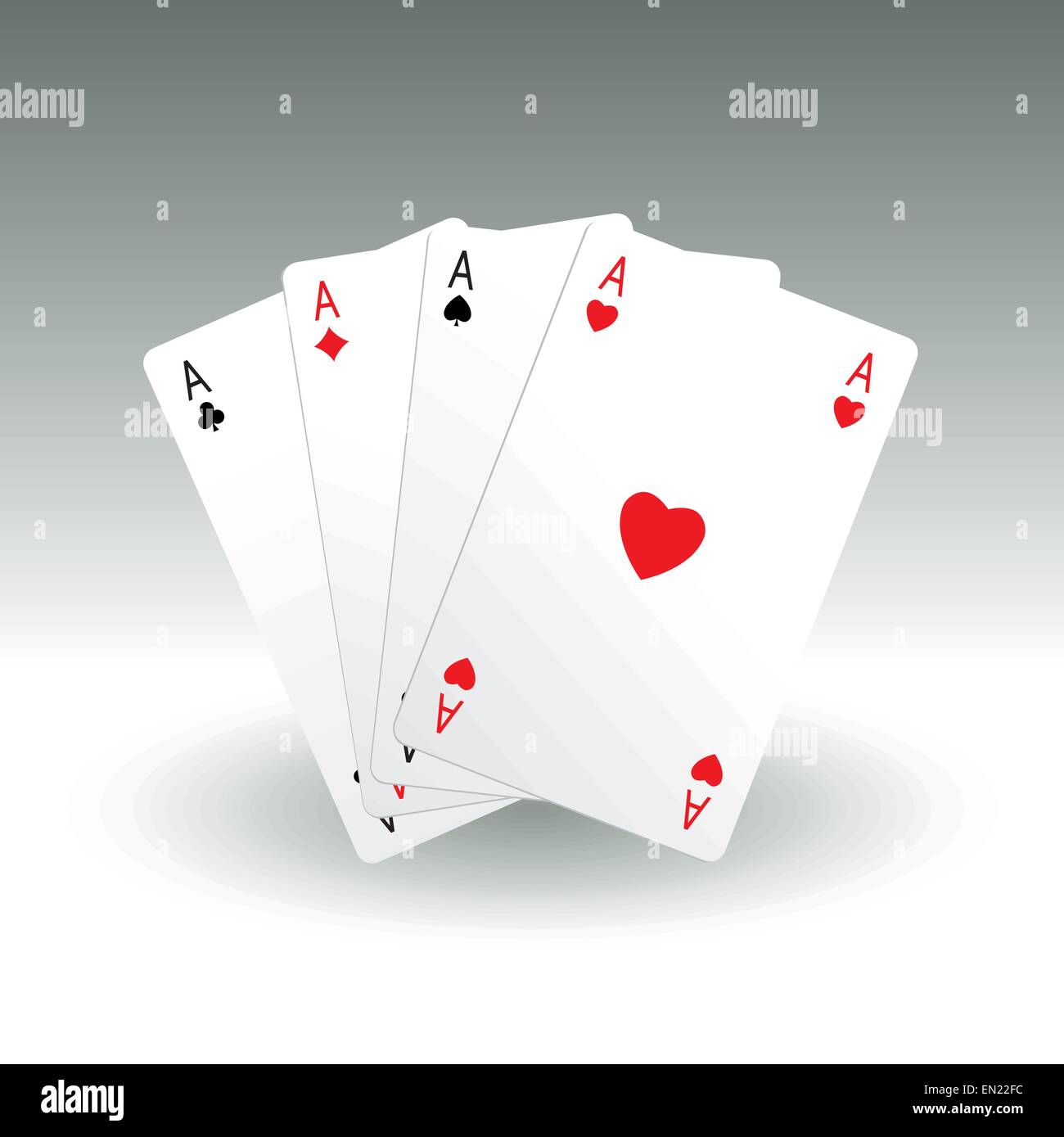 The four aces Stock Vector Images - Alamy