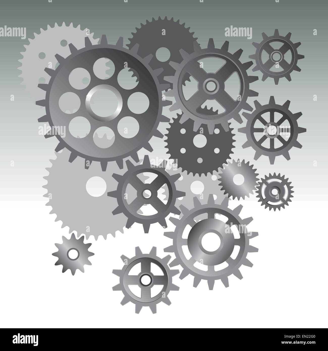 Abstract background of the metal gears. Vector illustration Stock ...