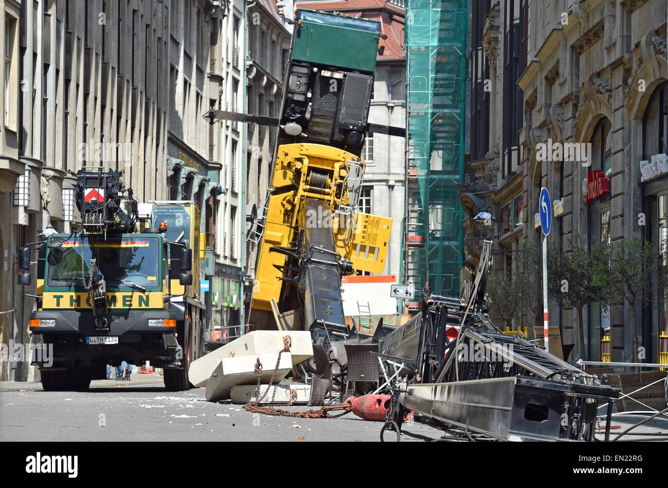 Overturned crane hi-res stock photography and images - Alamy