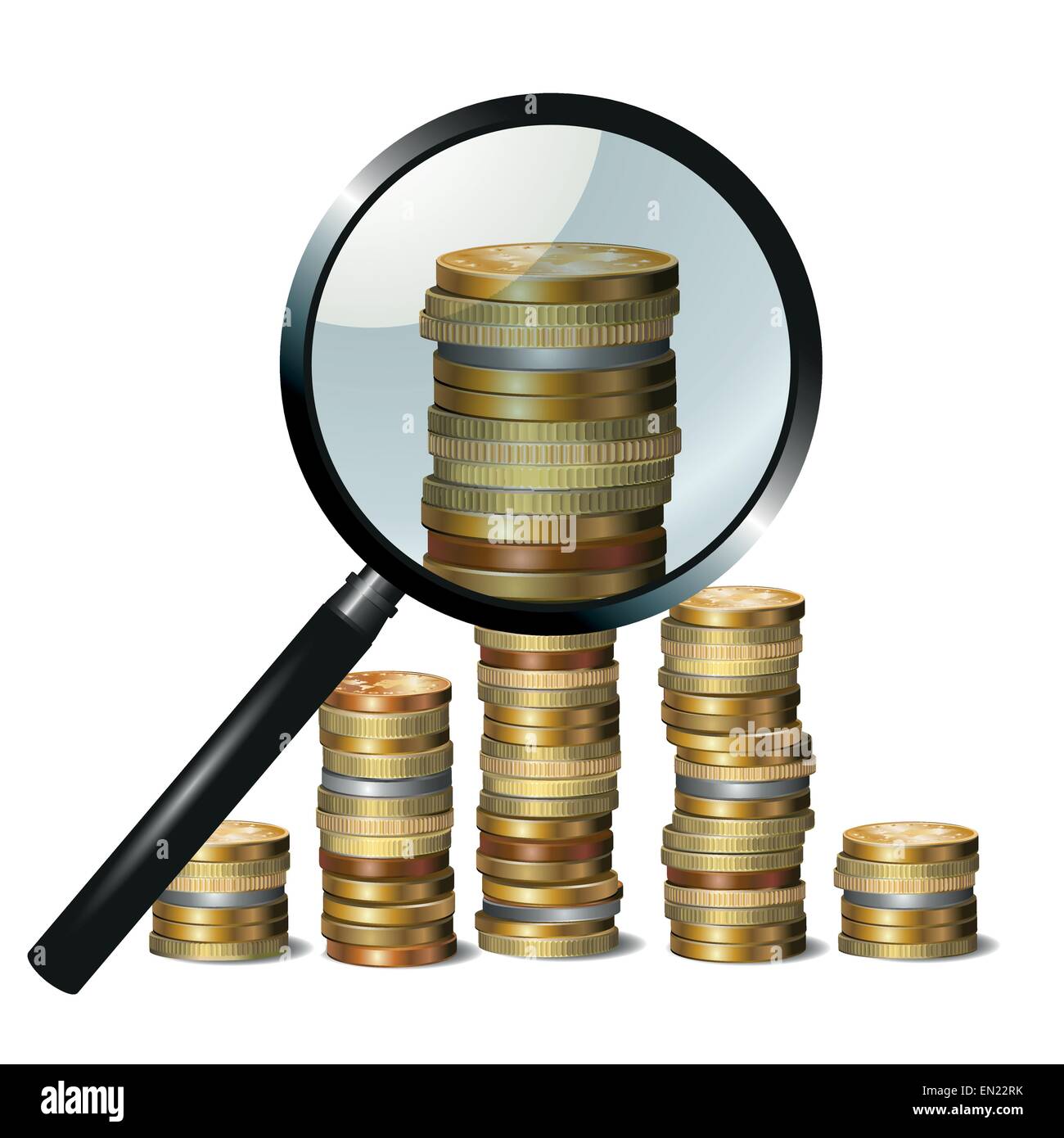 Magnifying glass money hi-res stock photography and images - Alamy