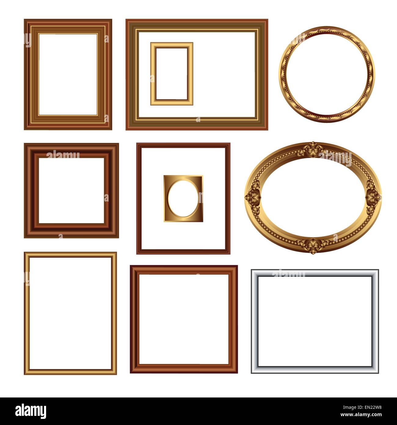 Set of frames for your pictures. Vector illustration Stock Vector Image ...