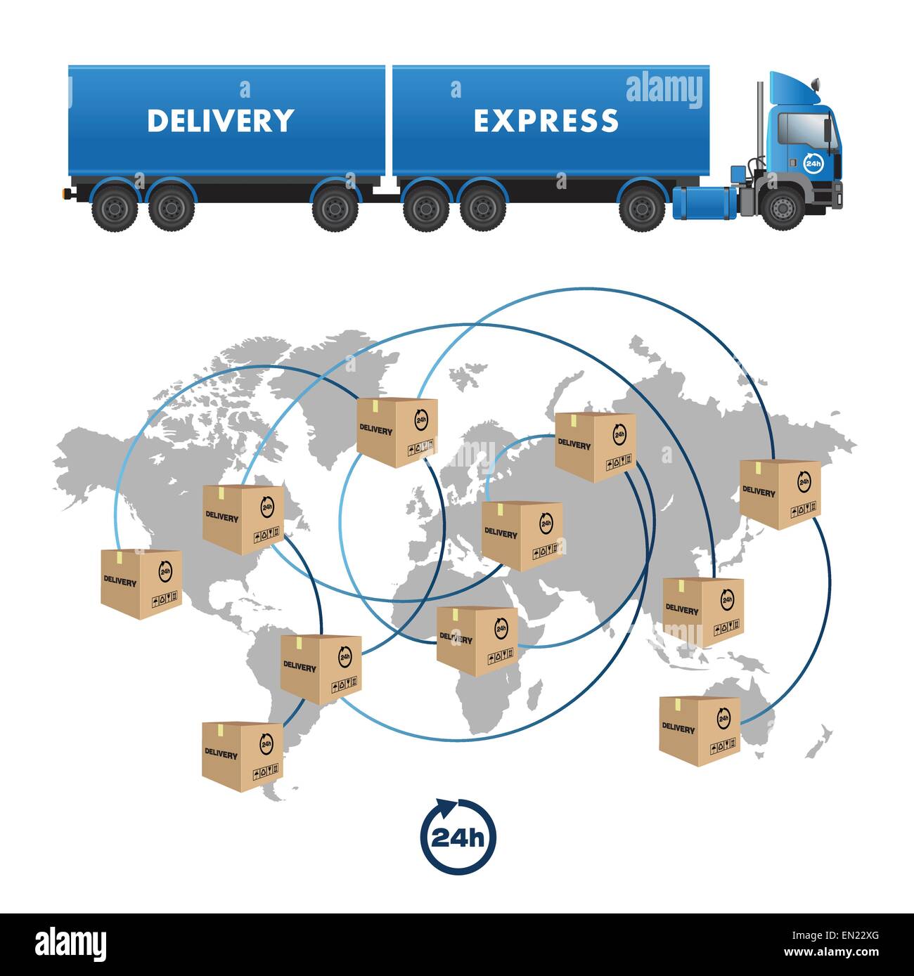 International shipping map hi-res stock photography and images - Alamy