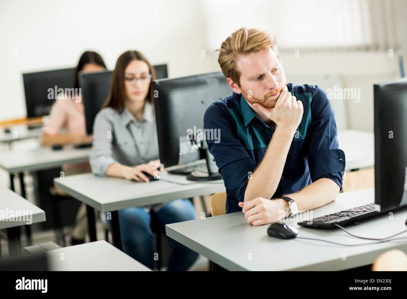 Students in the classroom Stock Photo - Alamy