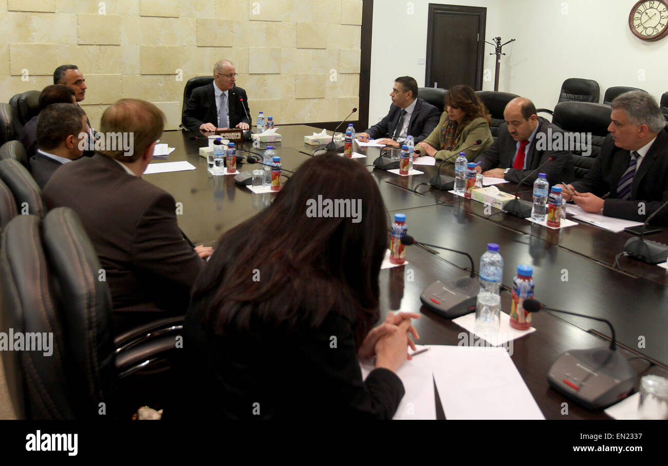Ramallah, West Bank, Palestinian Territory. 26th Apr, 2015. A handout ...