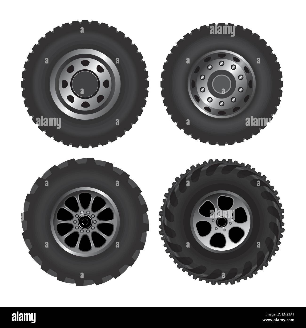 Truck Tires Side View