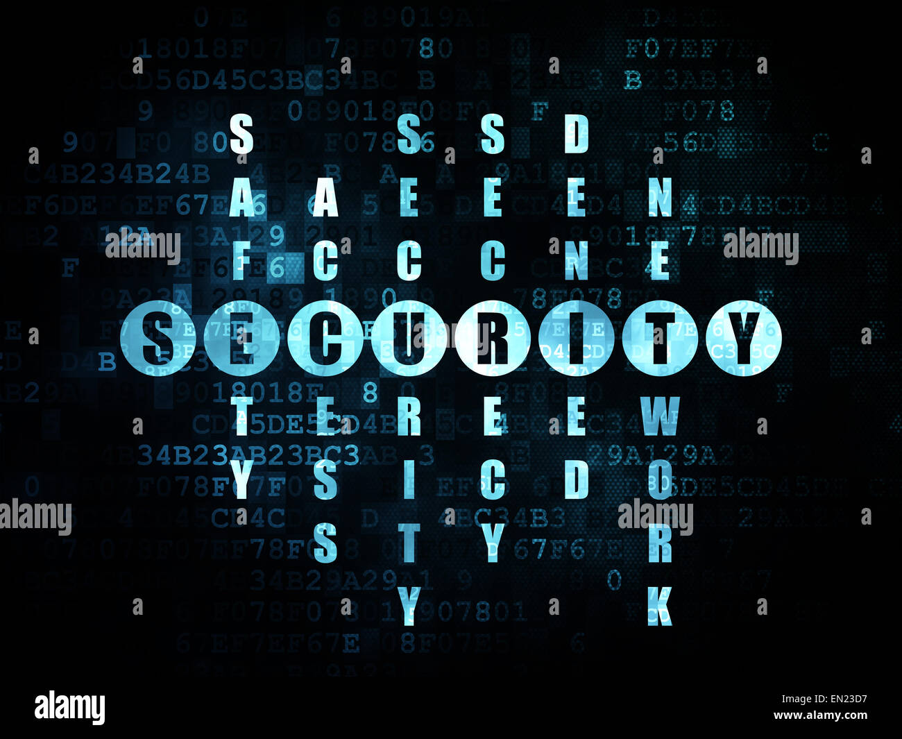 Security concept: word Security in solving Crossword Puzzle Stock Photo ...