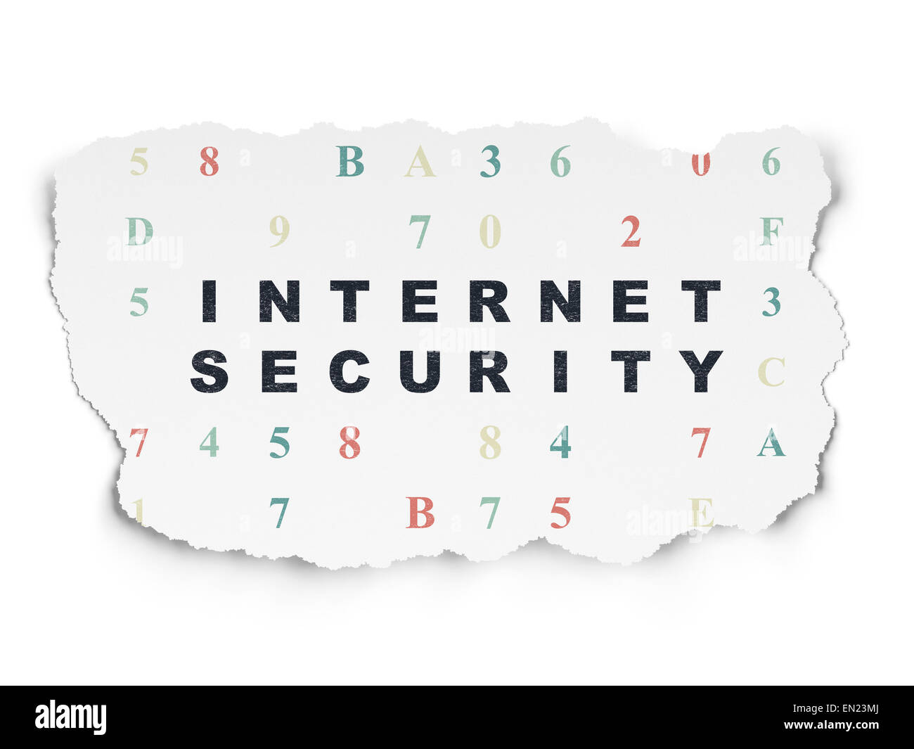 Safety concept: Internet Security on Torn Paper background Stock Photo ...