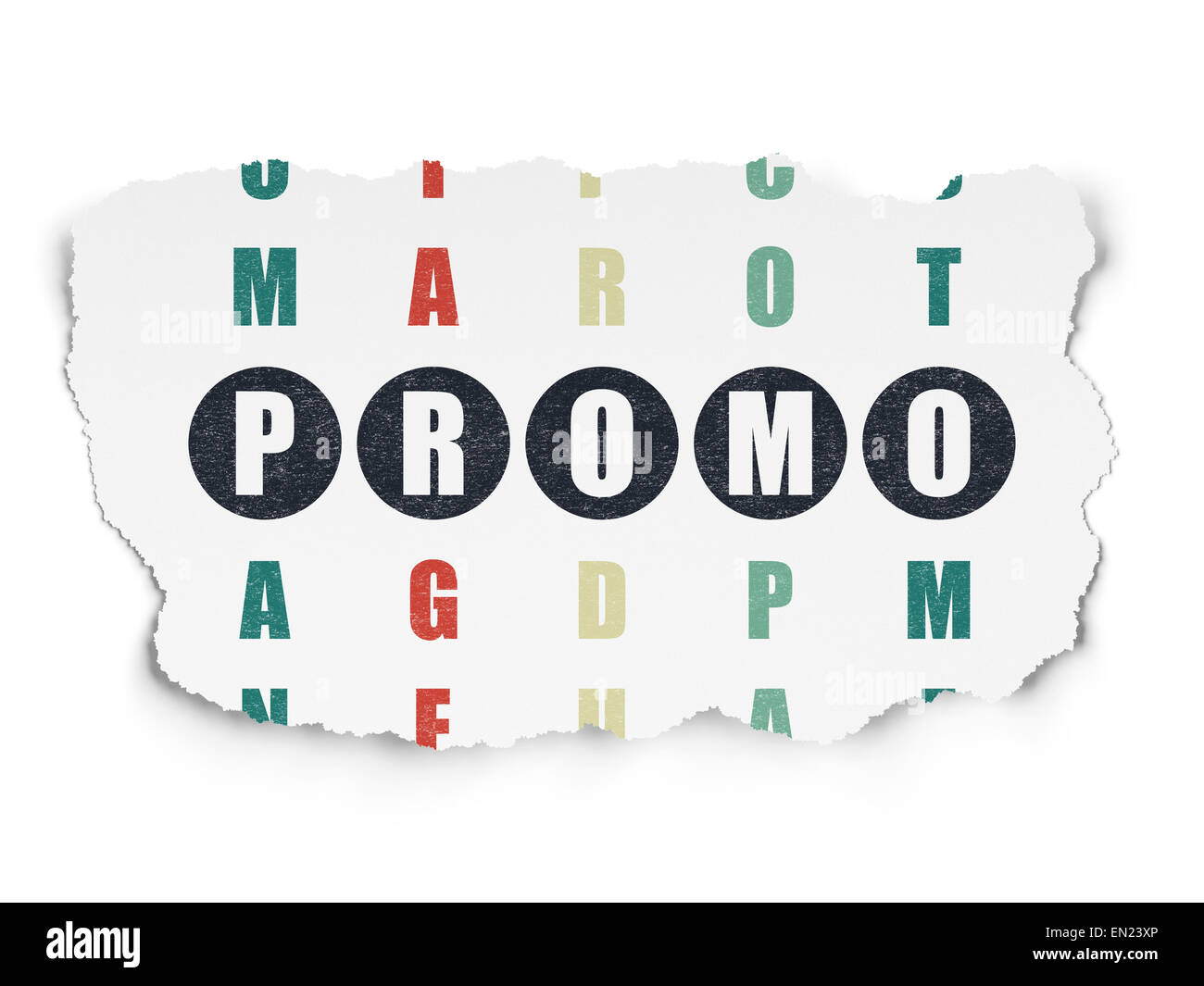 Advertising concept: word Promo in solving Crossword Puzzle Stock Photo ...