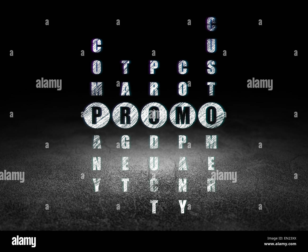 Marketing concept: word Promo in solving Crossword Puzzle Stock Photo ...