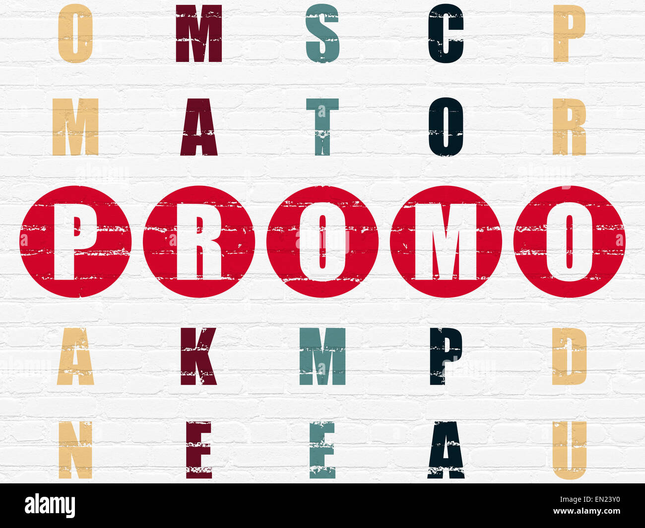 Marketing concept: word Promo in solving Crossword Puzzle Stock Photo ...