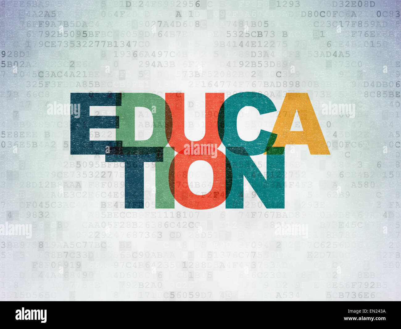 Education concept: Education on Digital Paper background Stock Photo ...
