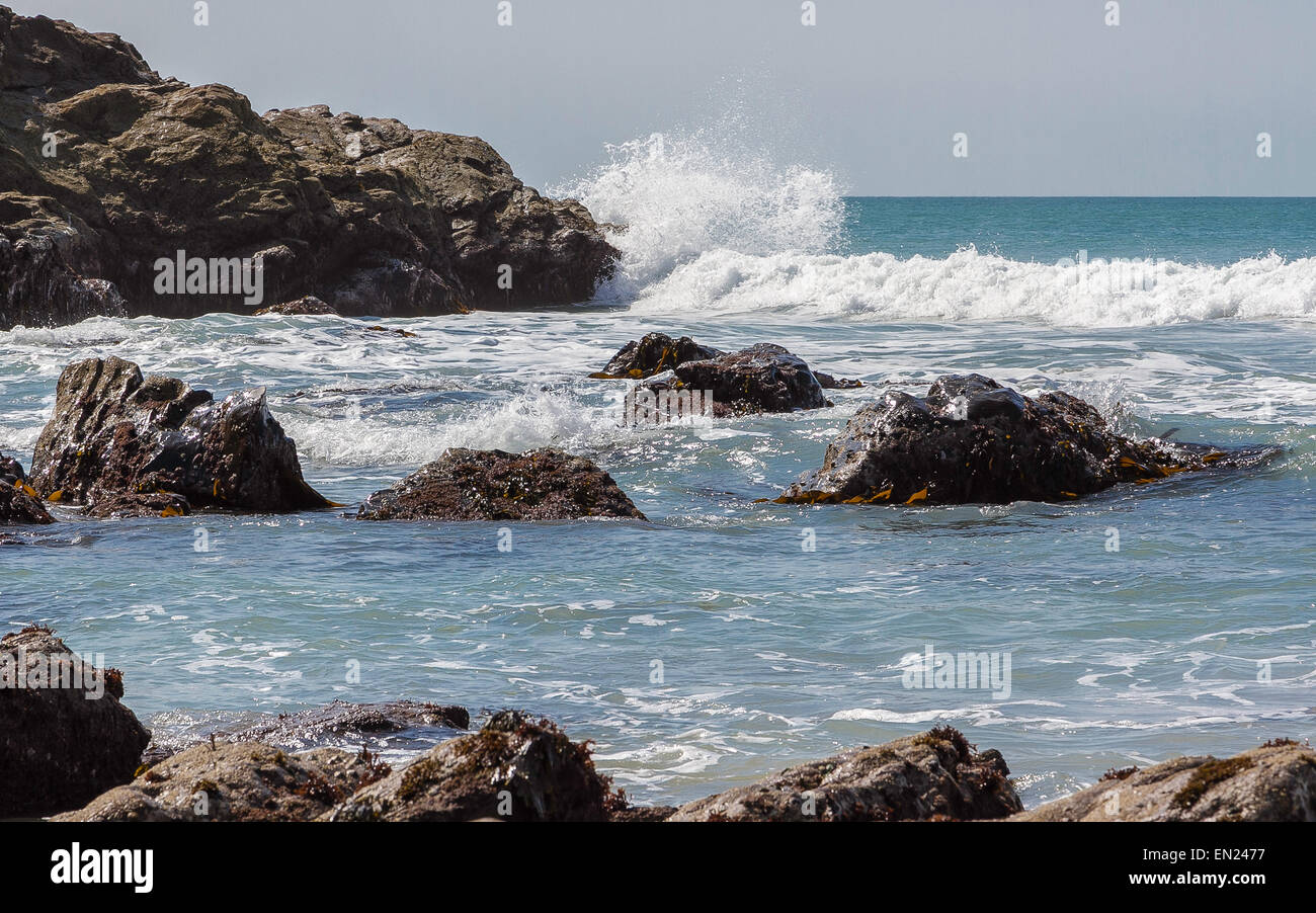 Beautiful Seascapes in South Cornwall UK Stock Photo - Alamy