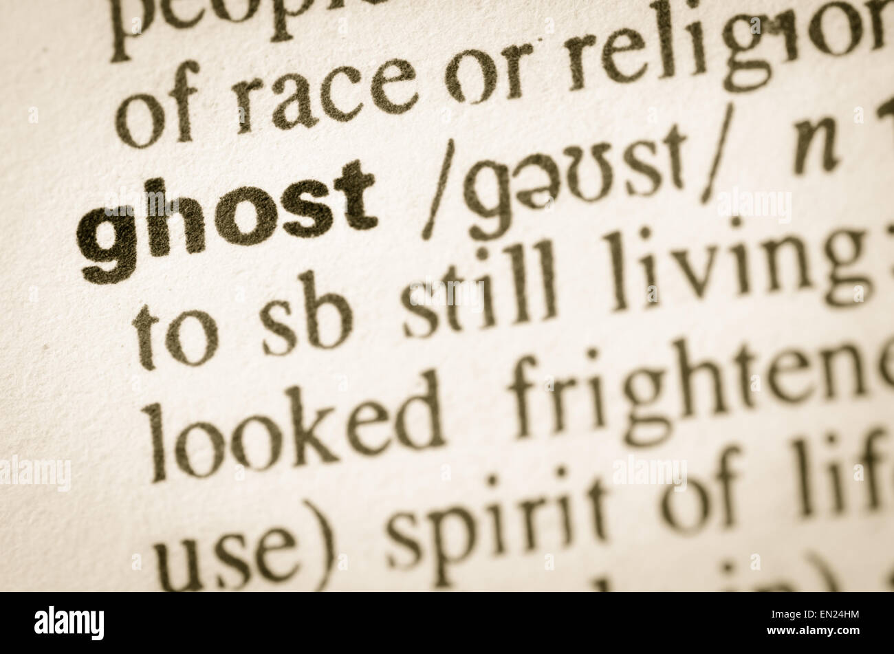 Ghost letters hi-res stock photography and images - Alamy