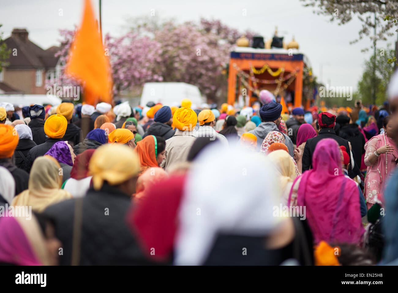 Celebrating the holiest day in the sikh calendar hi-res stock ...