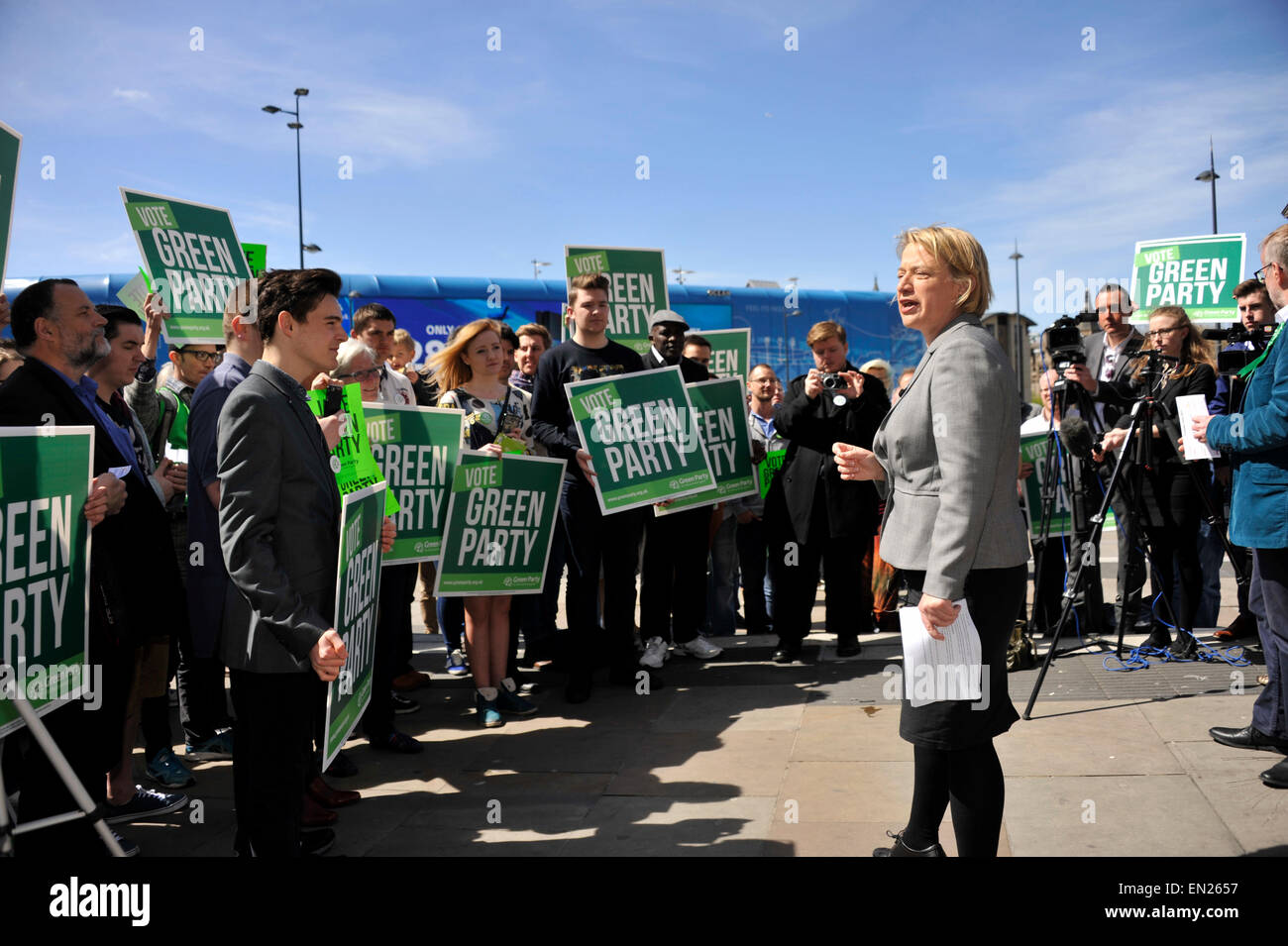 Natalie Bennett Leader Green Party Stock Photo - Alamy