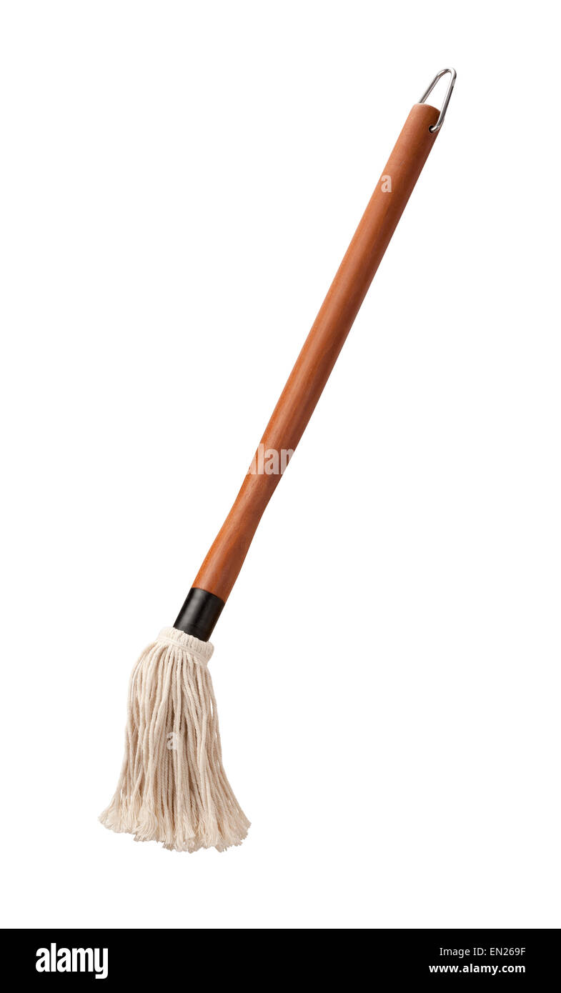 Barbecue Sauce Basting Mop with a Wooden Handle Stock Photo - Alamy