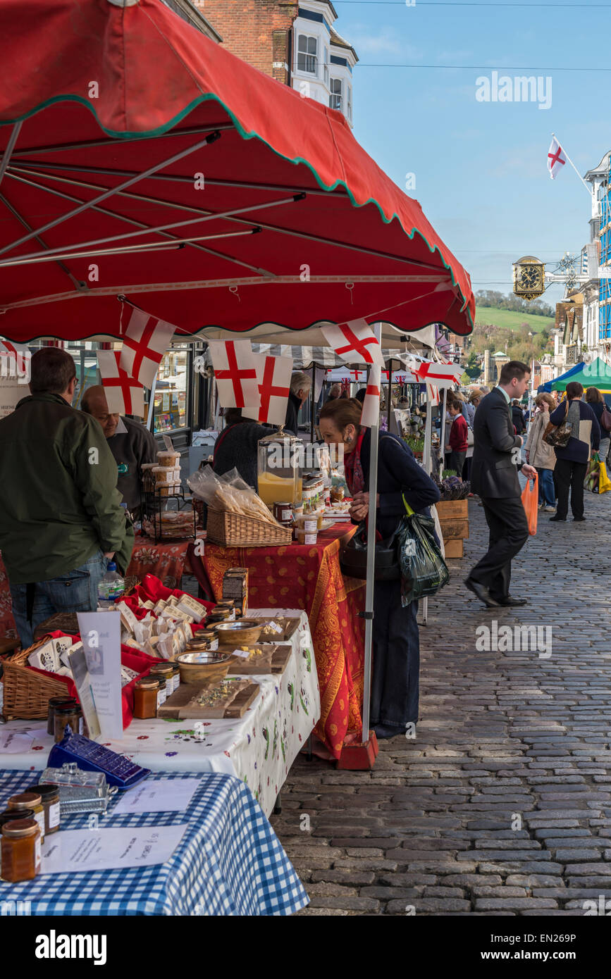 Guildford high street farmers market hi-res stock photography and ...