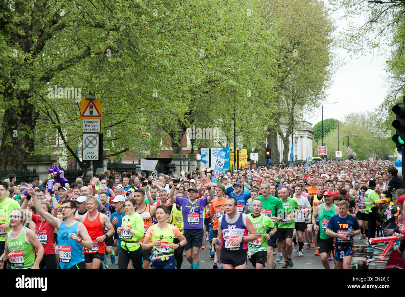Greenwich London,UK. 26th April 2015. Large crowds attend the 2015 ...