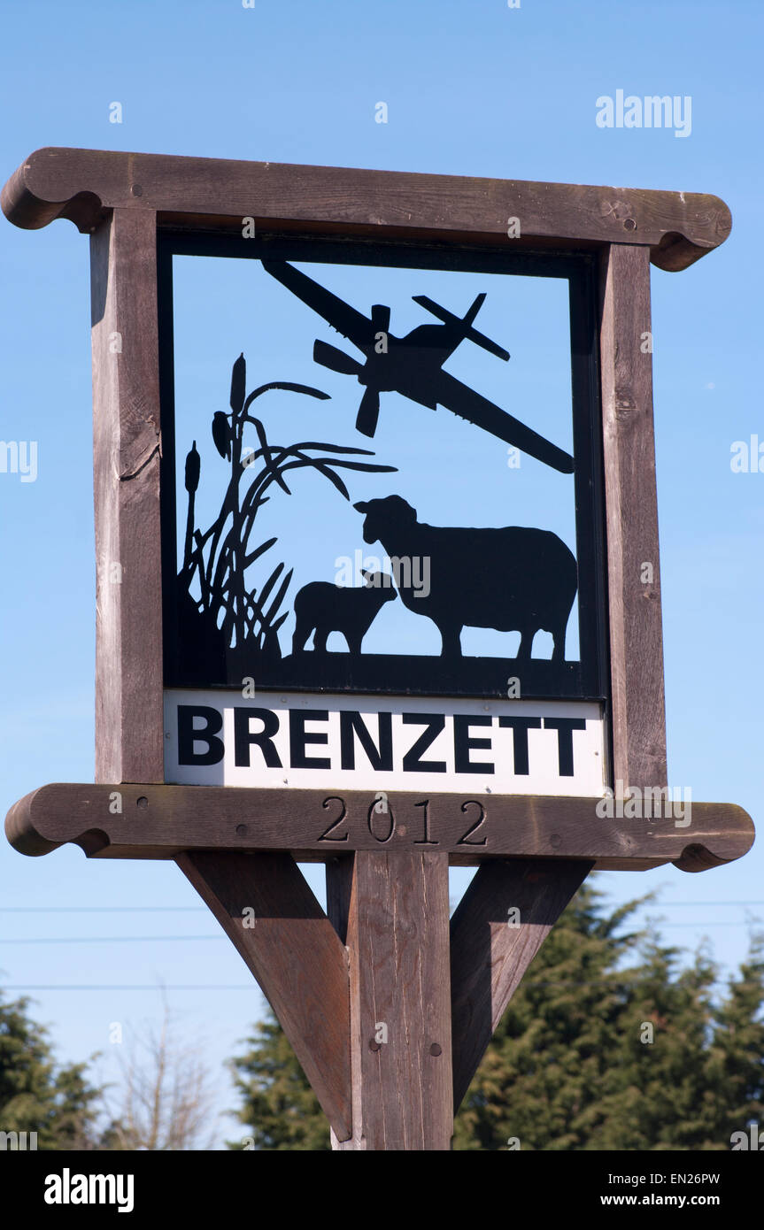 Kent village sign signs hi-res stock photography and images - Alamy