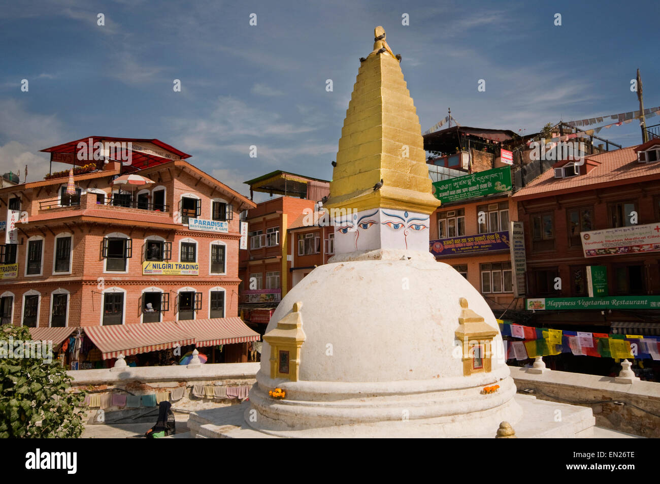 NEPAL, Kathmandu, Boudhnath, Boudah Buddhist Temple (16th Century ...