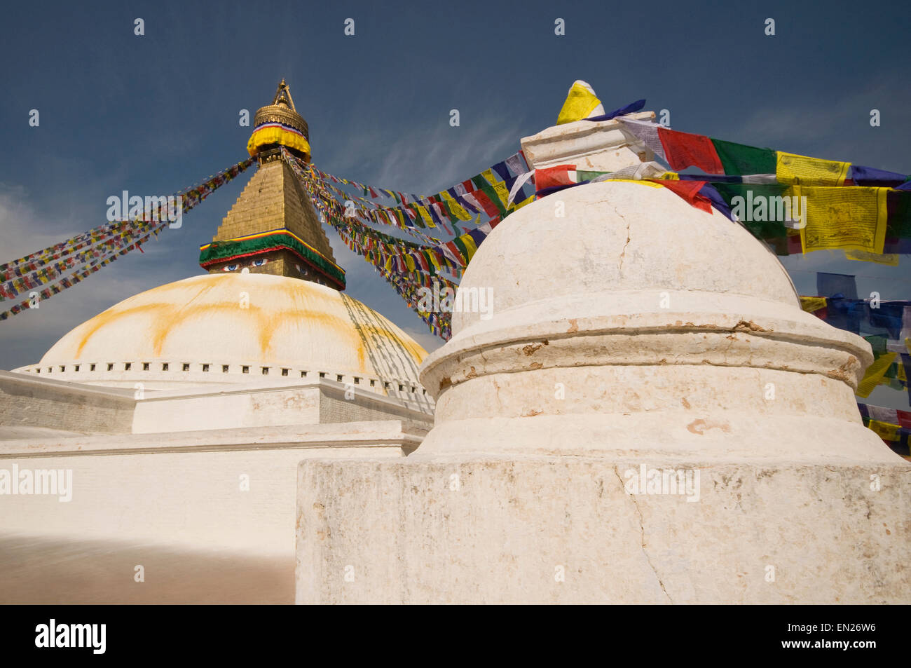 NEPAL, Kathmandu, Boudhnath, Boudah Buddhist Temple (16th Century ...