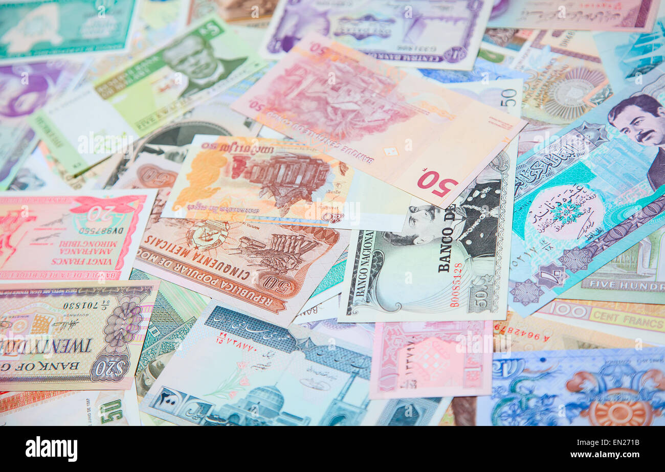 Variety of the African banknotes Stock Photo - Alamy