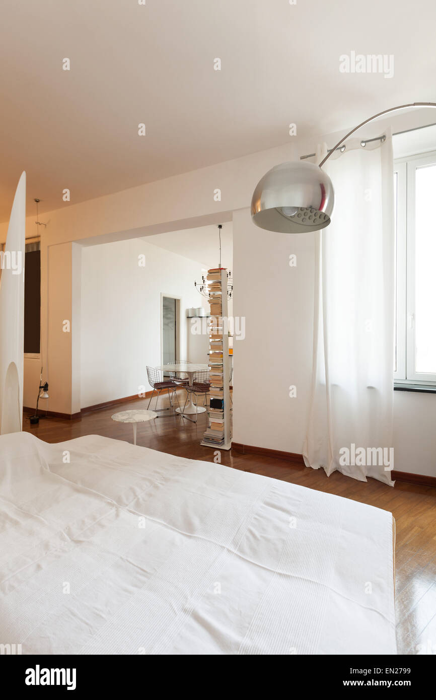 Nice apartment, interior, comfortable living room, parquet floor Stock ...