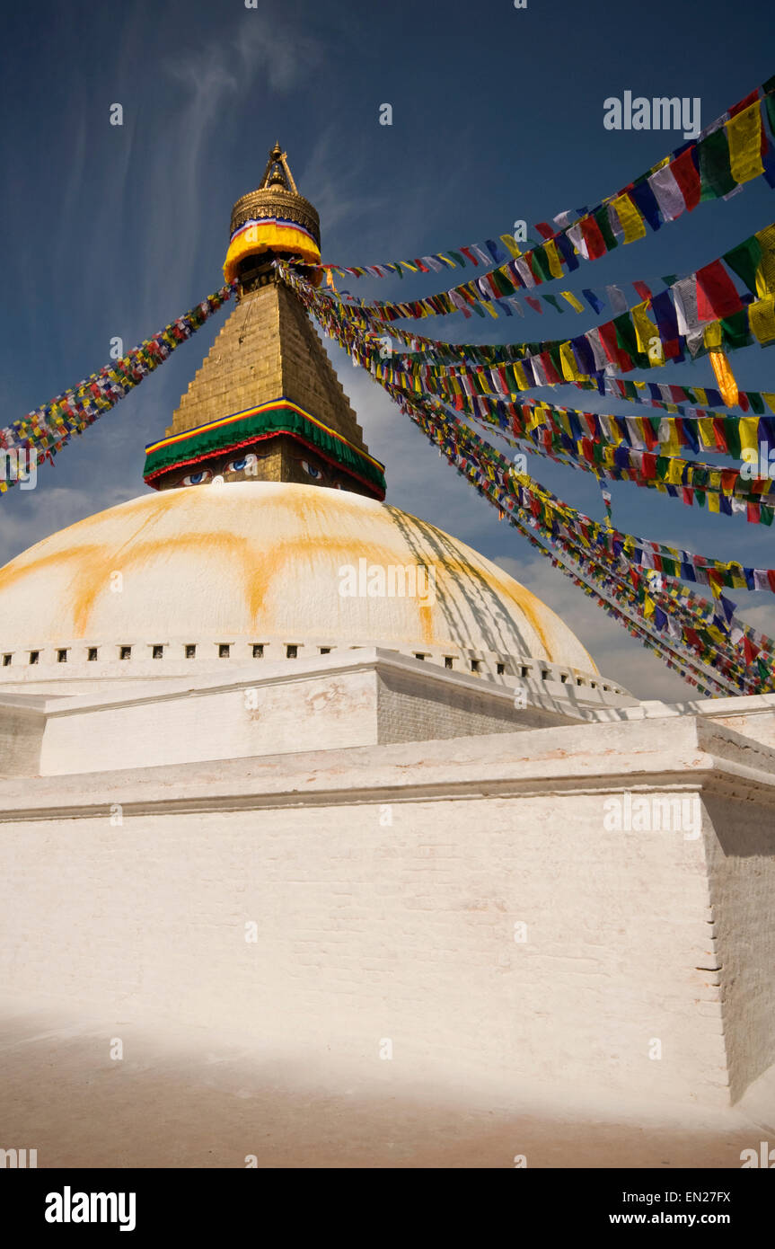 NEPAL, Kathmandu, Boudhnath, Boudah Buddhist Temple (16th Century ...